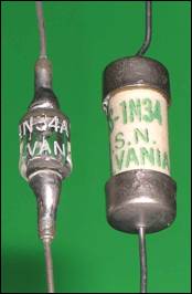 Transistor Museum Photo Gallery Sylvania 1N34A Historic Germanium Diode